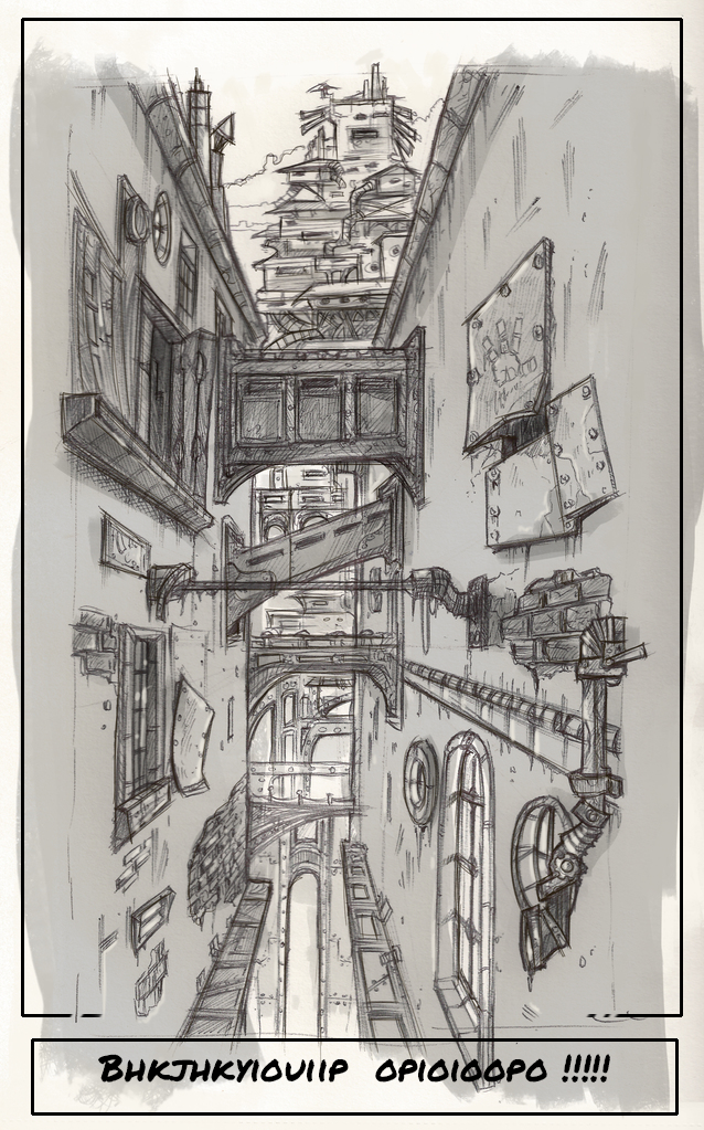 Tom.Zuber.Art: Graphic Comic rough layouts