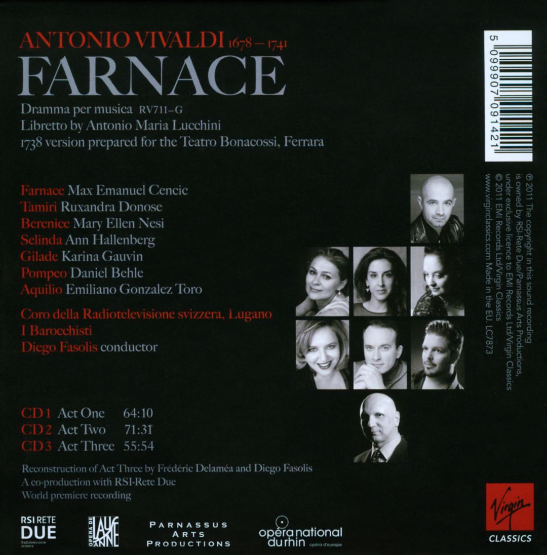 makdelart - classique: A. Vivaldi - Farnace (Diego Fasolis) [3CDs]