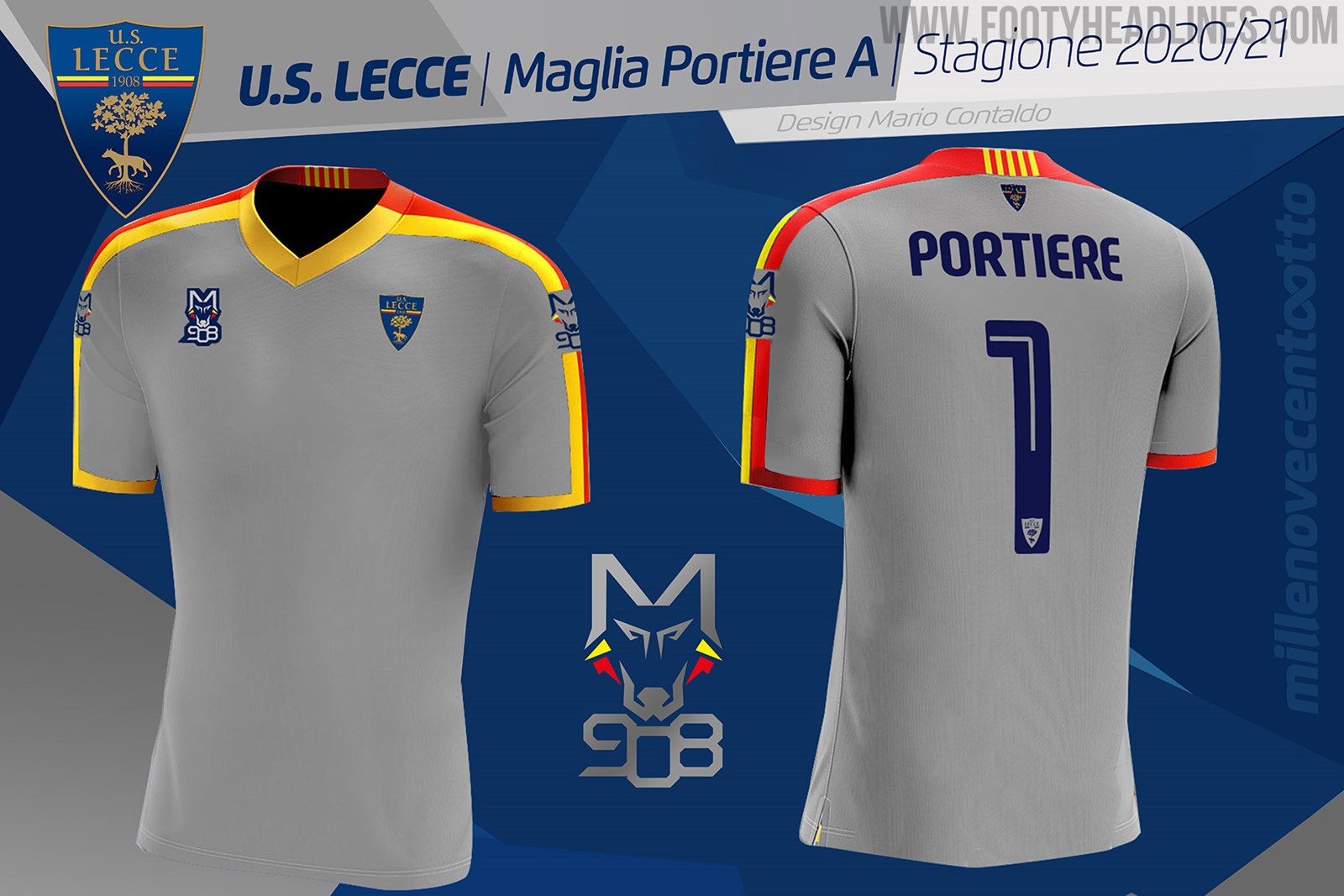 Unique: Lecce 20-21 Home, Away, Third & Goalkeeper Kits Released ...