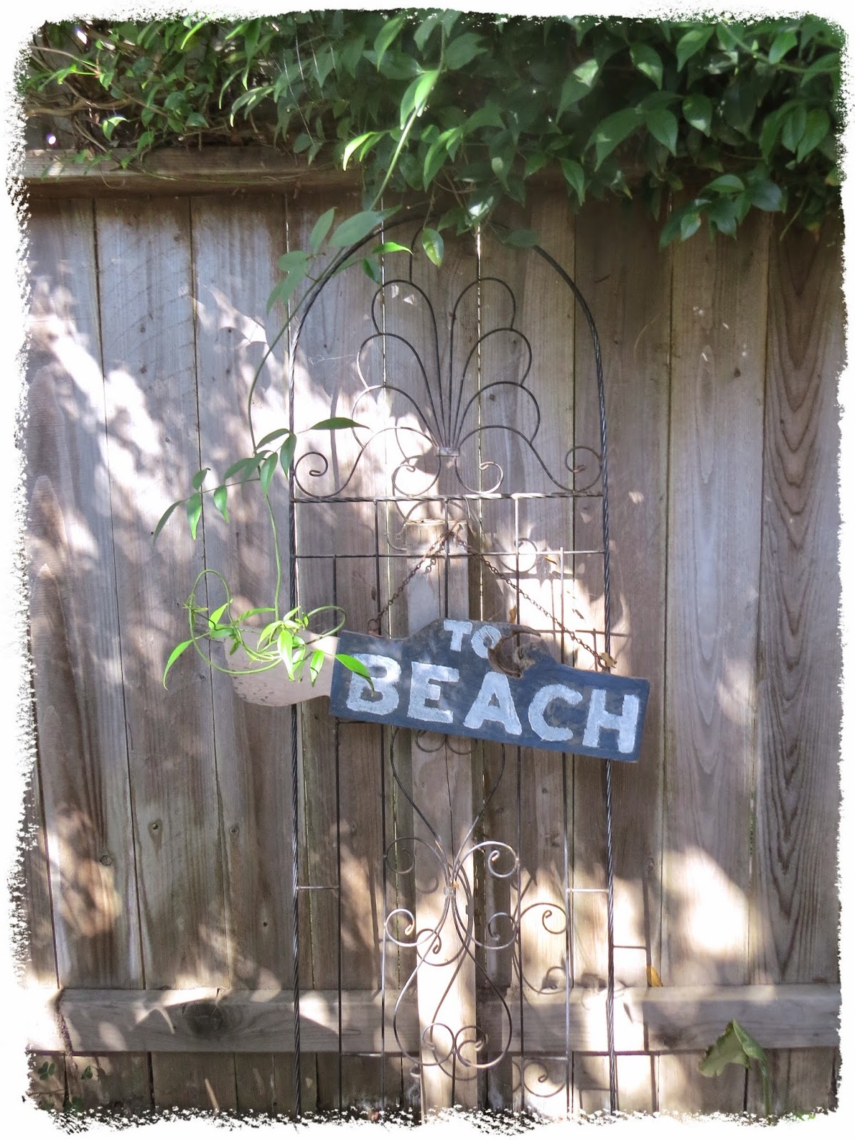 Art and Sand: Two Trees and a Tree House