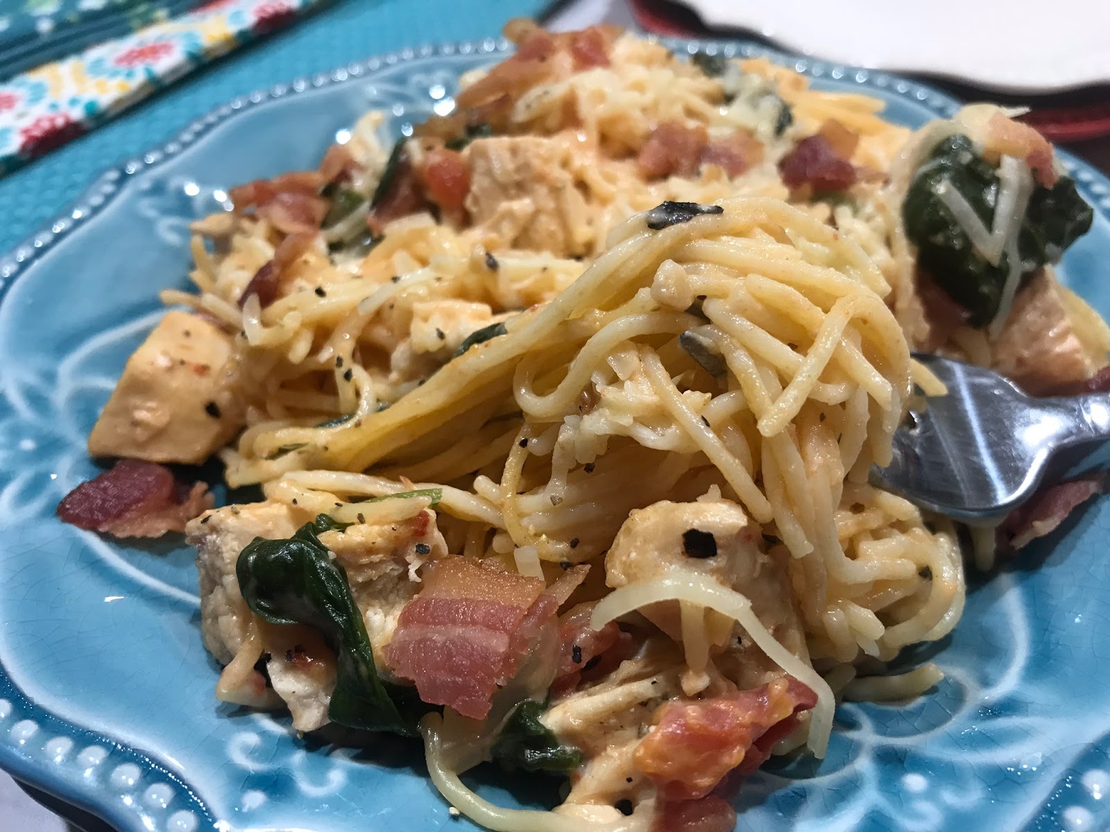 Tuscan Chicken Spaghetti | Chasing Saturdays