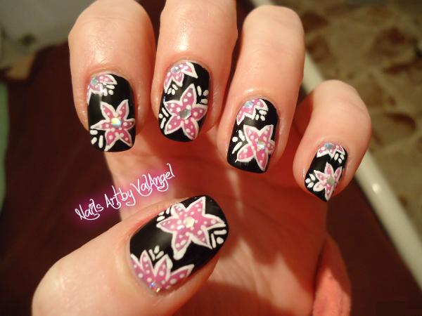 ValAngel Nails Art: Nail art Chinese flowers