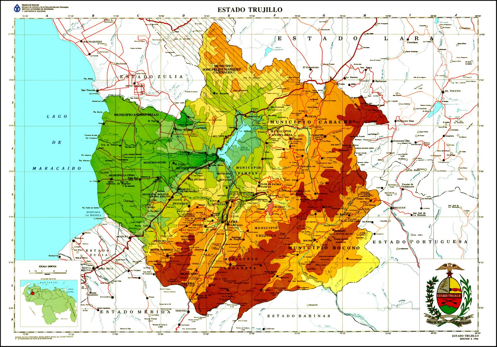 Trujillo Aventura y Encanto... BIENVENIDOS....: Mapas del Estado Trujillo