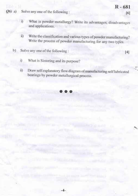 SU 63353 Metallurgy Dec 2014 Question Paper - University Question Papers