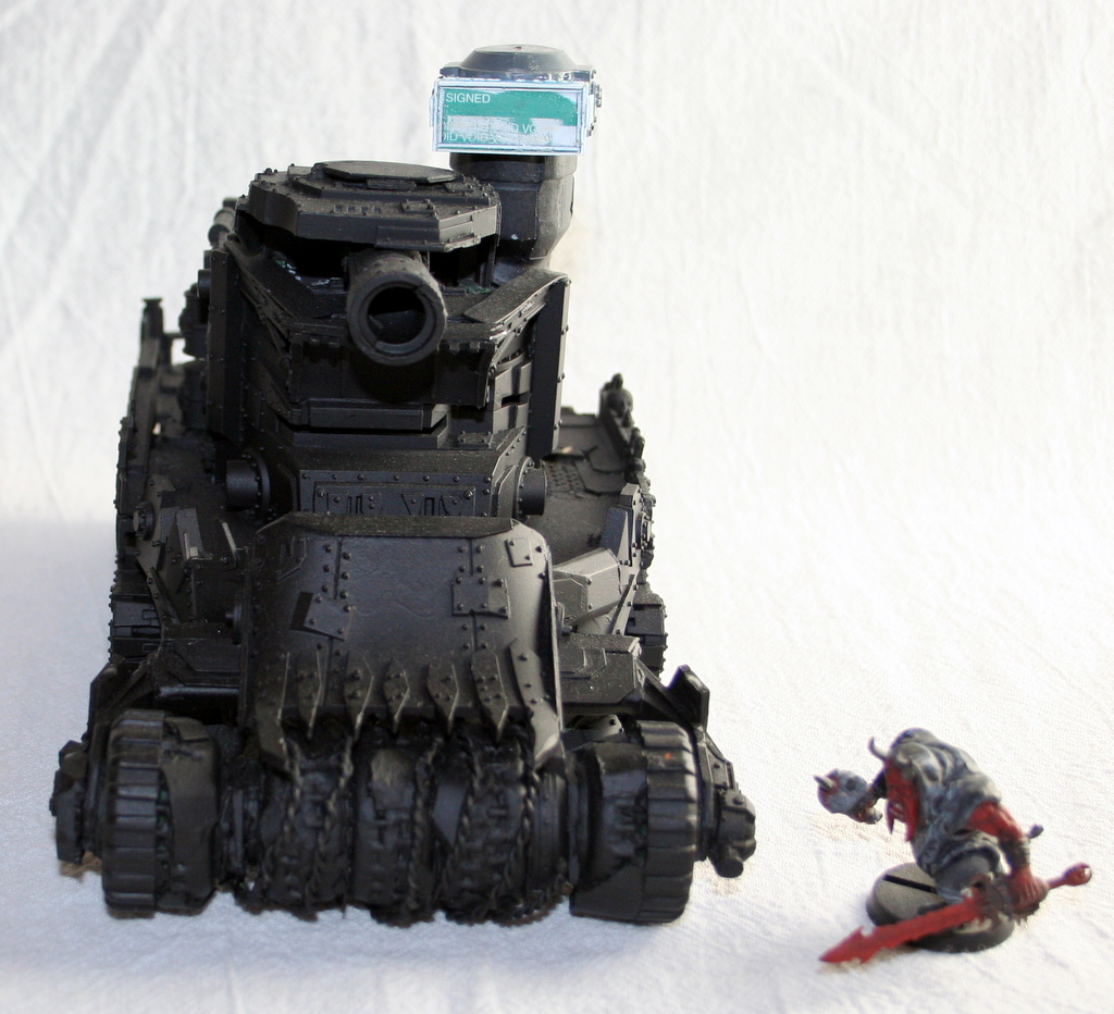 Warhammer In Progress: Ork Clans - Goff Battlewagon with Deffrolla