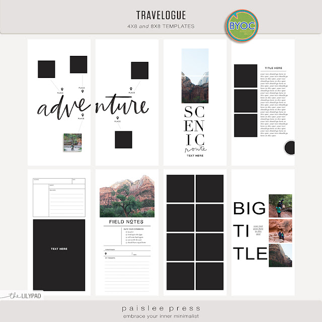 Tracey Holdyk: Travelogue templates by Paislee Press...