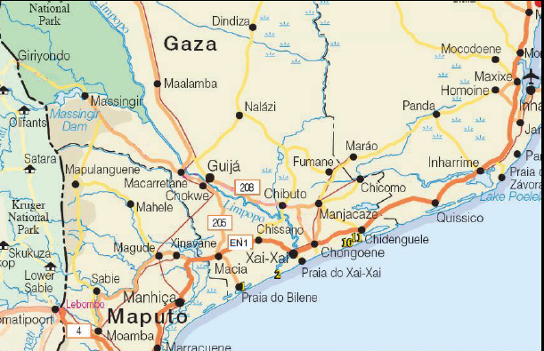 MOÇAMBIQUE: Distrito de Gaza (Ano 1965)