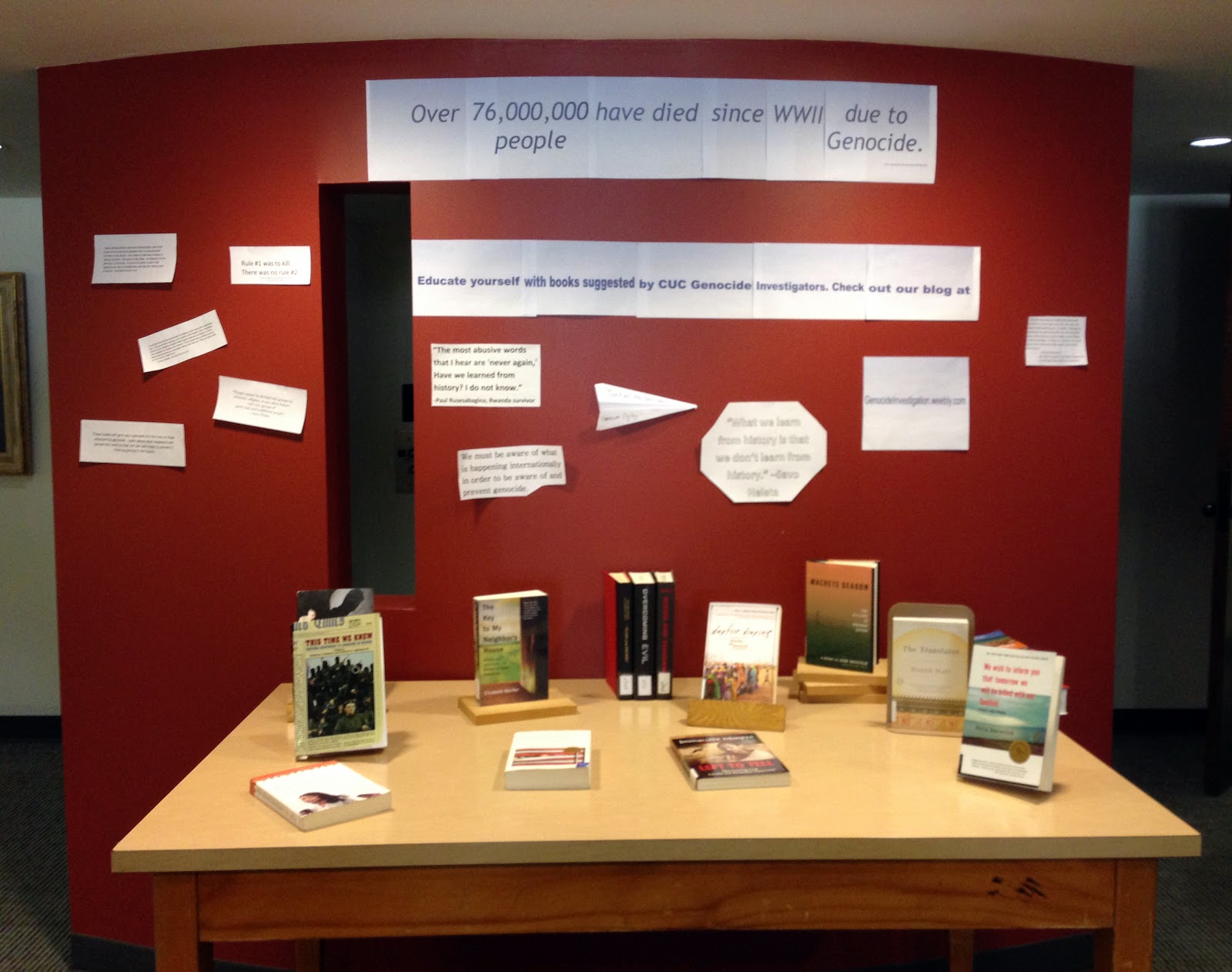 All Around the World: Concordia class seeks to stop genocide worldwide