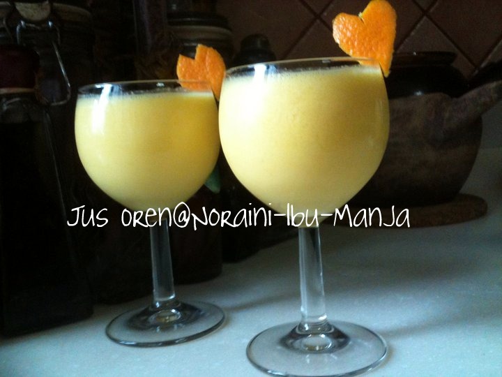 Sajian Bersama Ibu Manja: Jus Oren