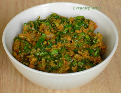 Veggie Platter: Pudachi Wadi / Cilantro Rolls For April ICC