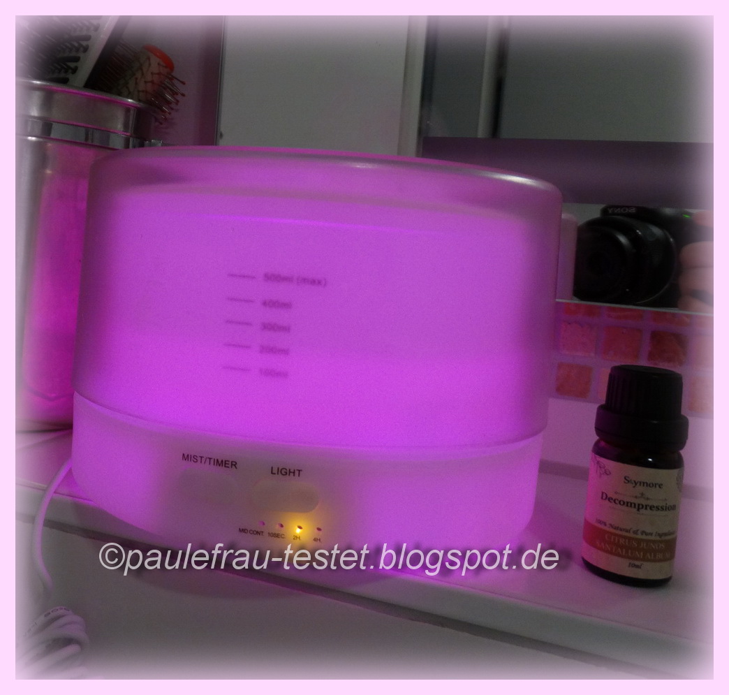 Paulefrau´s Testblog: Aroma Diffusor mit LED-LIcht