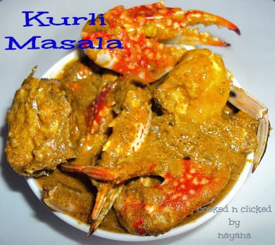 nayana's-kitchen-kreations: Kurli Masala ( Crabs masala)