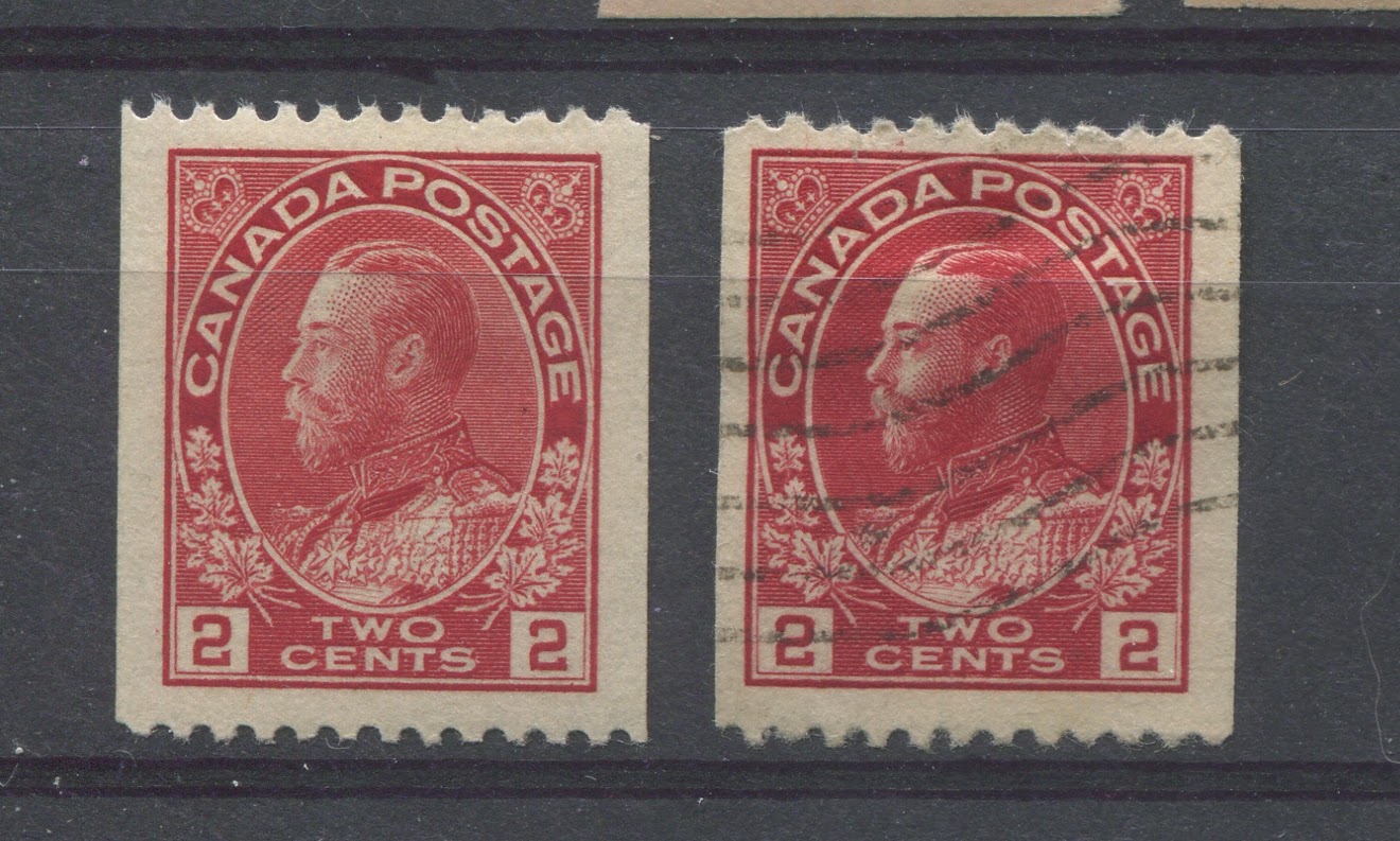 Shades Of The 2c Carmine Admiral Stamp of 1911-1922