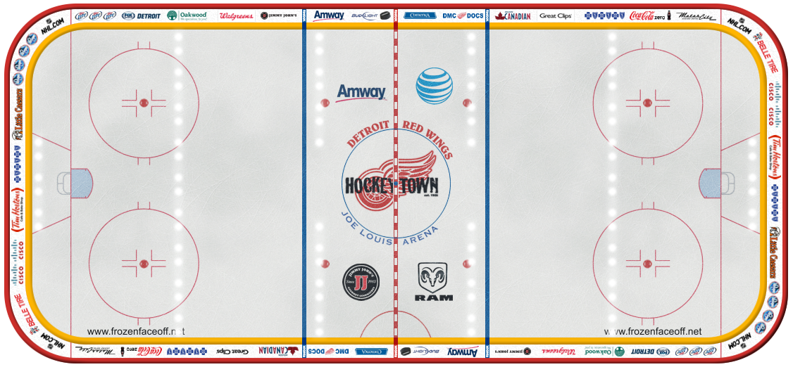 Detroit Red Wings 2013 ~ Frozen Faceoff - Full Rinks