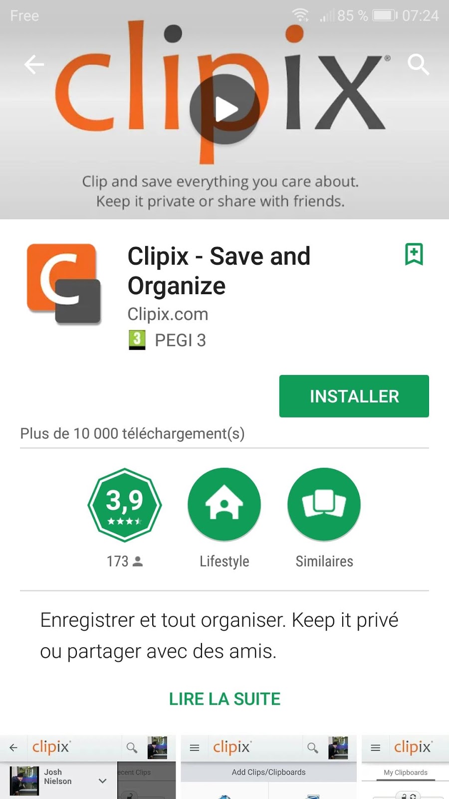 Sauvegarder & organiser notre "Vie en Ligne" avec CLIPIX