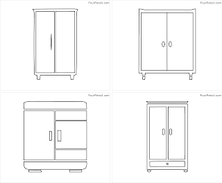 Four Coloring: Free printable Cupboard coloring pages for kids