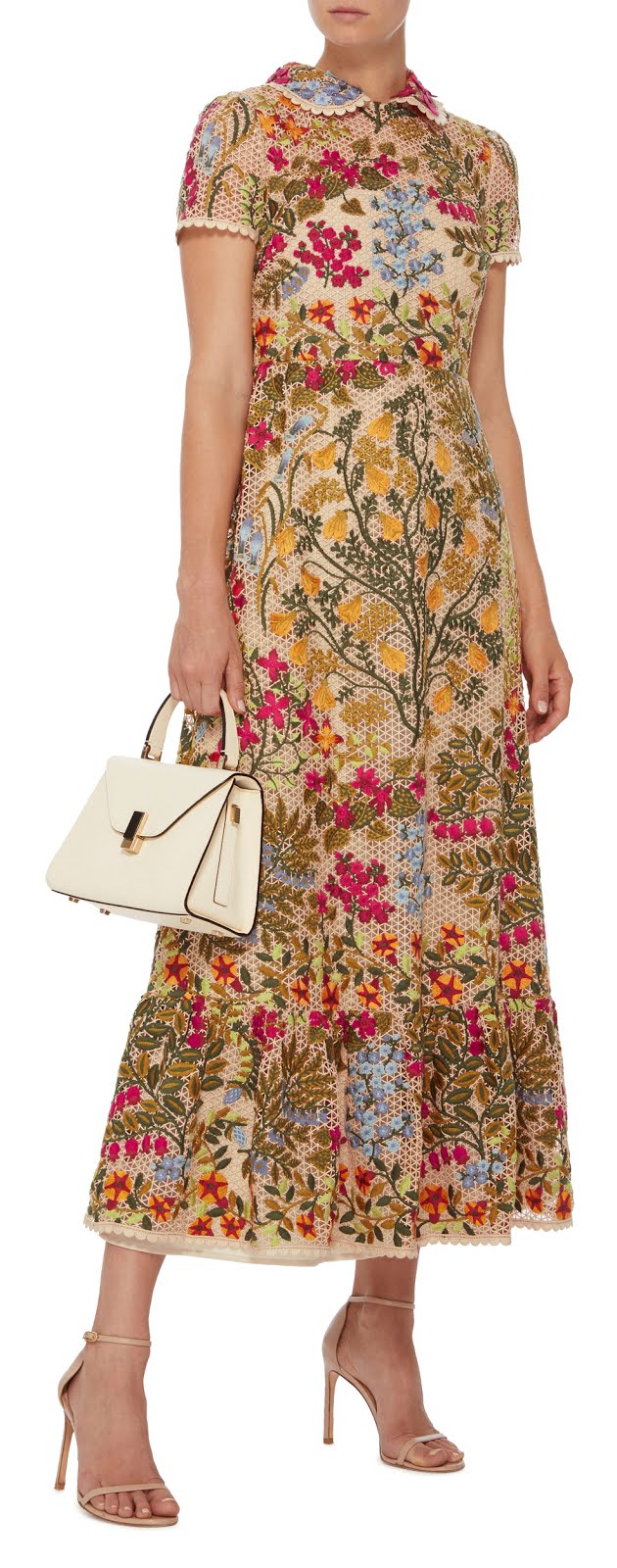 Must Have Floral Embroidered Macramé Dress By Red Valentino