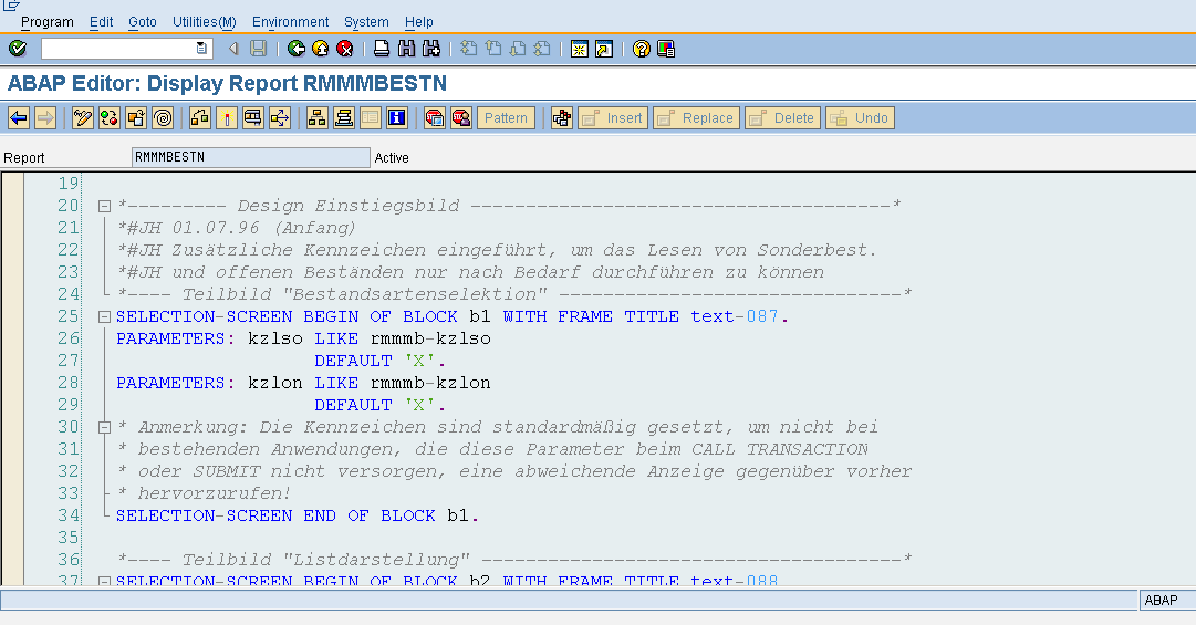SAP TECH: MMBE ( Stock Overview )