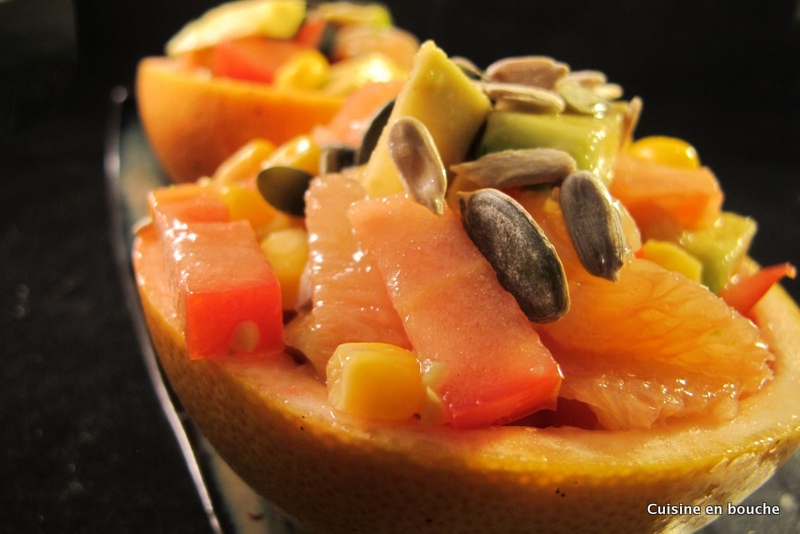 Salade au pamplemousse