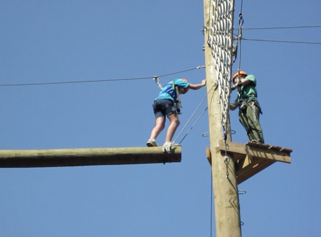 High Ropes and Girl Scouts - Sylvia's Stitches