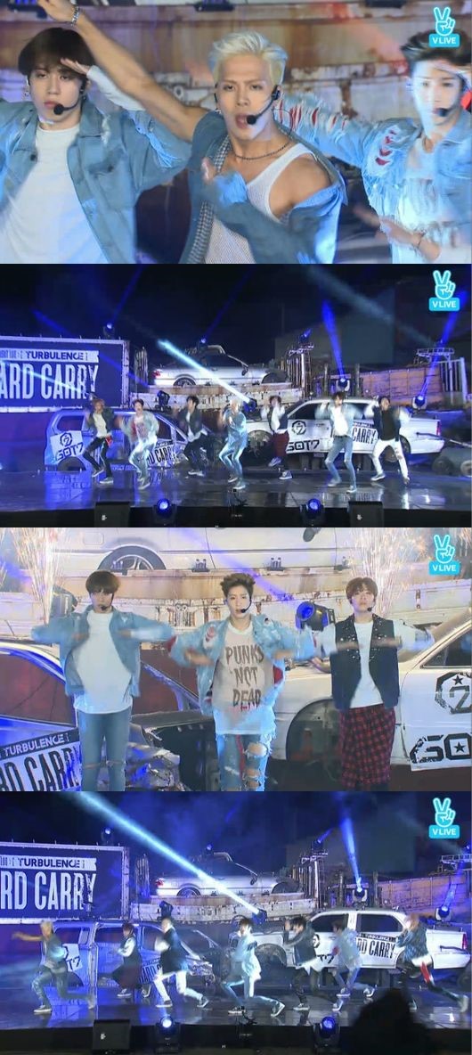 Got7 unveils 'Hard Carry' stage and MV on 'V app'