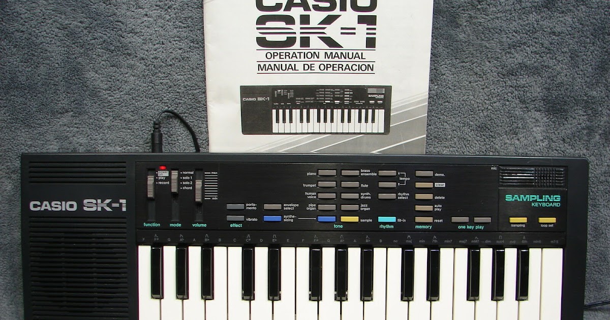MATRIXSYNTH: Casio SK-1 Sampling Synthesizer