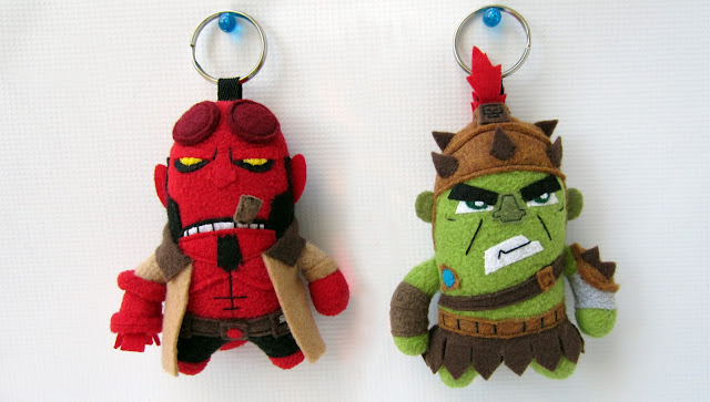 Channel Changers: Hellboy & Planet Hulk Keychains
