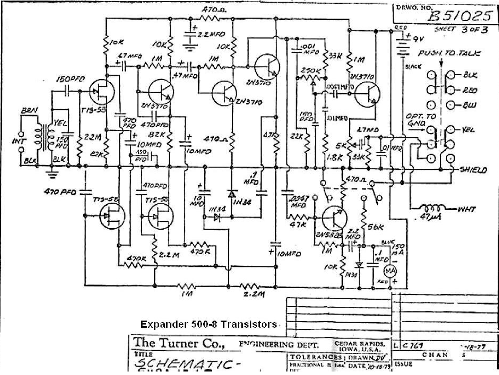 Projetos e Transceptores.: Esquema pré Expander 500, EX 500