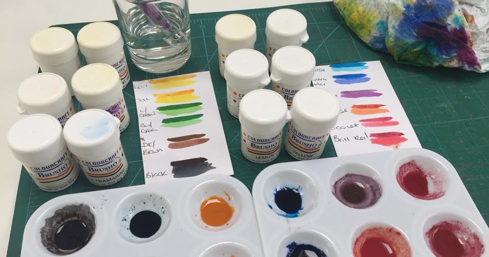 A Crafting Niche: Brusho Paint Play