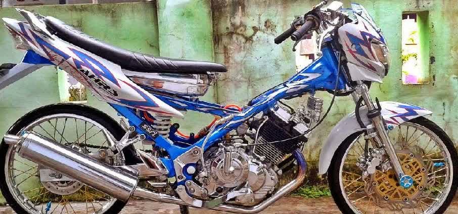 Gambar Modifikasi Drag Bike Motor Satria FU Drag 150 Terbaru