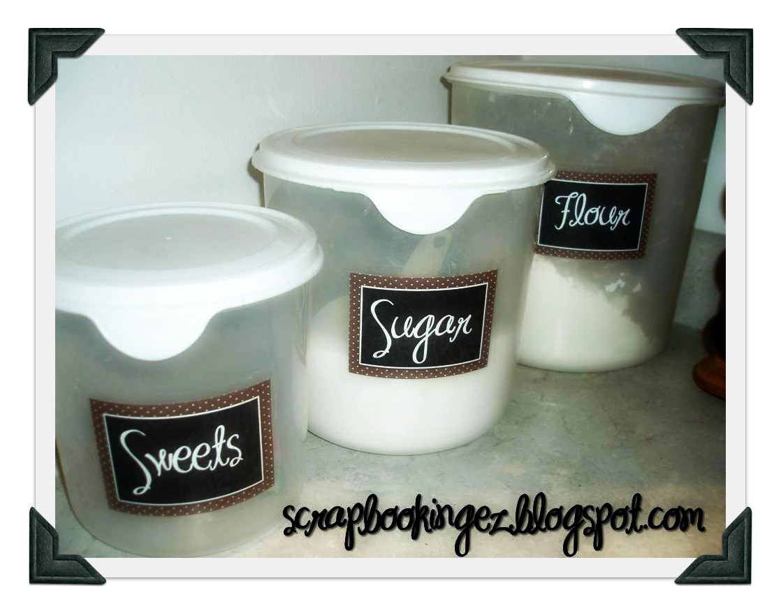 Digital Scrapbooking Made Easy: Sweets, Flour and Sugar Labels