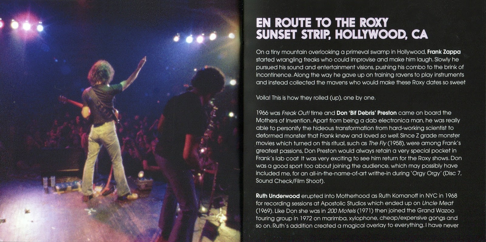 2018 The Roxy Performances - Frank Zappa / Mothers - Rockronología