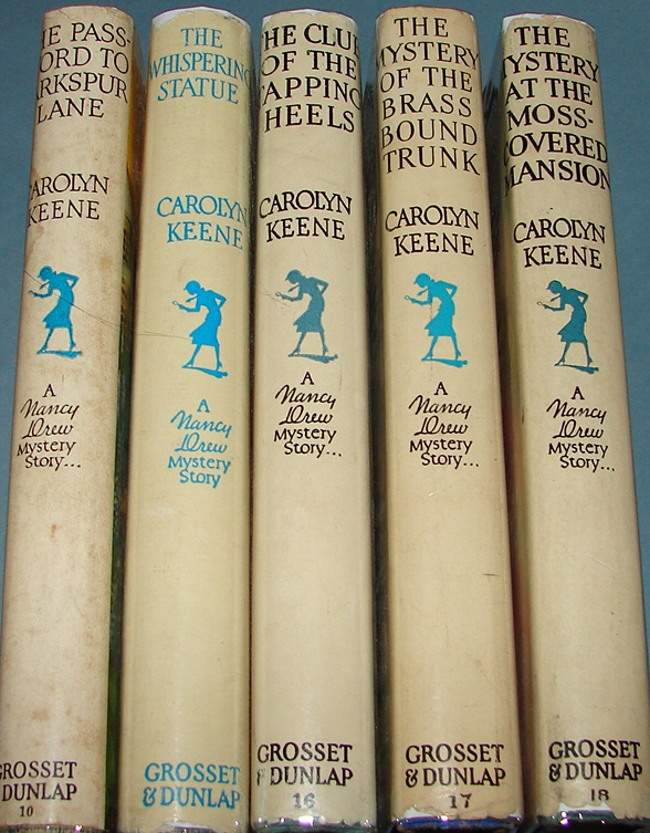 Series Books for Girls: Redesigned Grosset and Dunlap Dust Jacket Spines