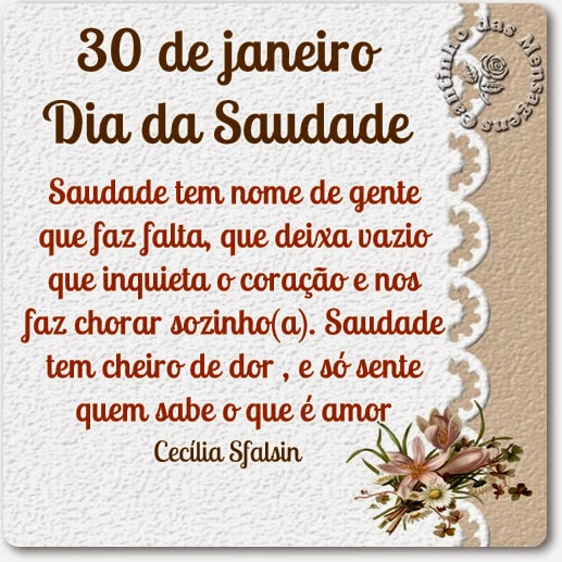 ePORTUGUÊSe: 30 de janeiro - Dia da Saudade