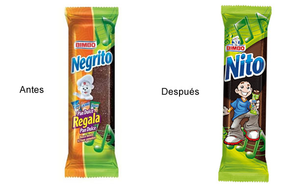 BIMBO: Negrito BIMBO antes y despues