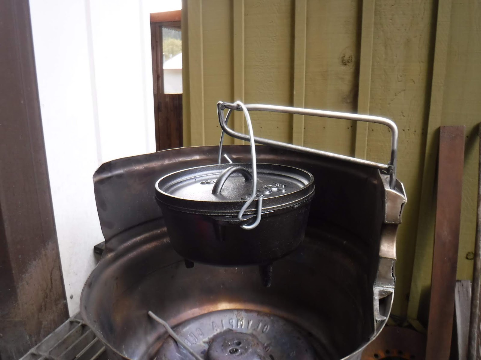 Genocache: Beer keg fire pit