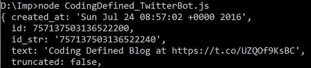 How to create Simple Twitter Bot in Node.js - Coding Defined How to create Simple Twitter Bot in Node.js - Coding Defined