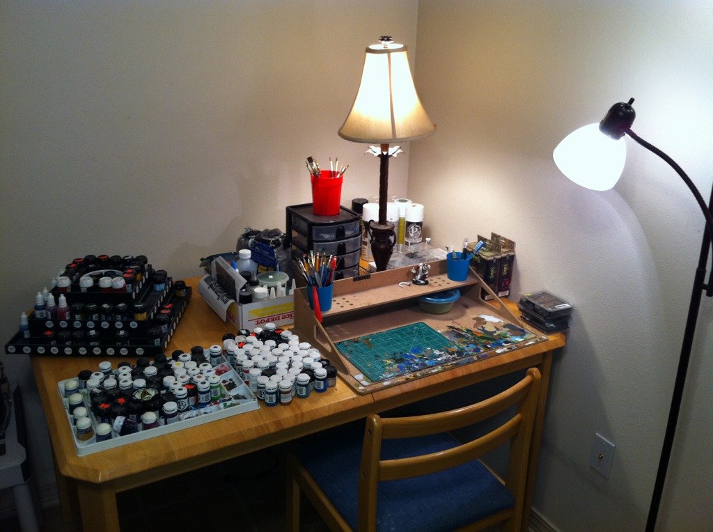 THUNDER DOJO 雷道場: My Painting Table: Where All the Fun Begins!
