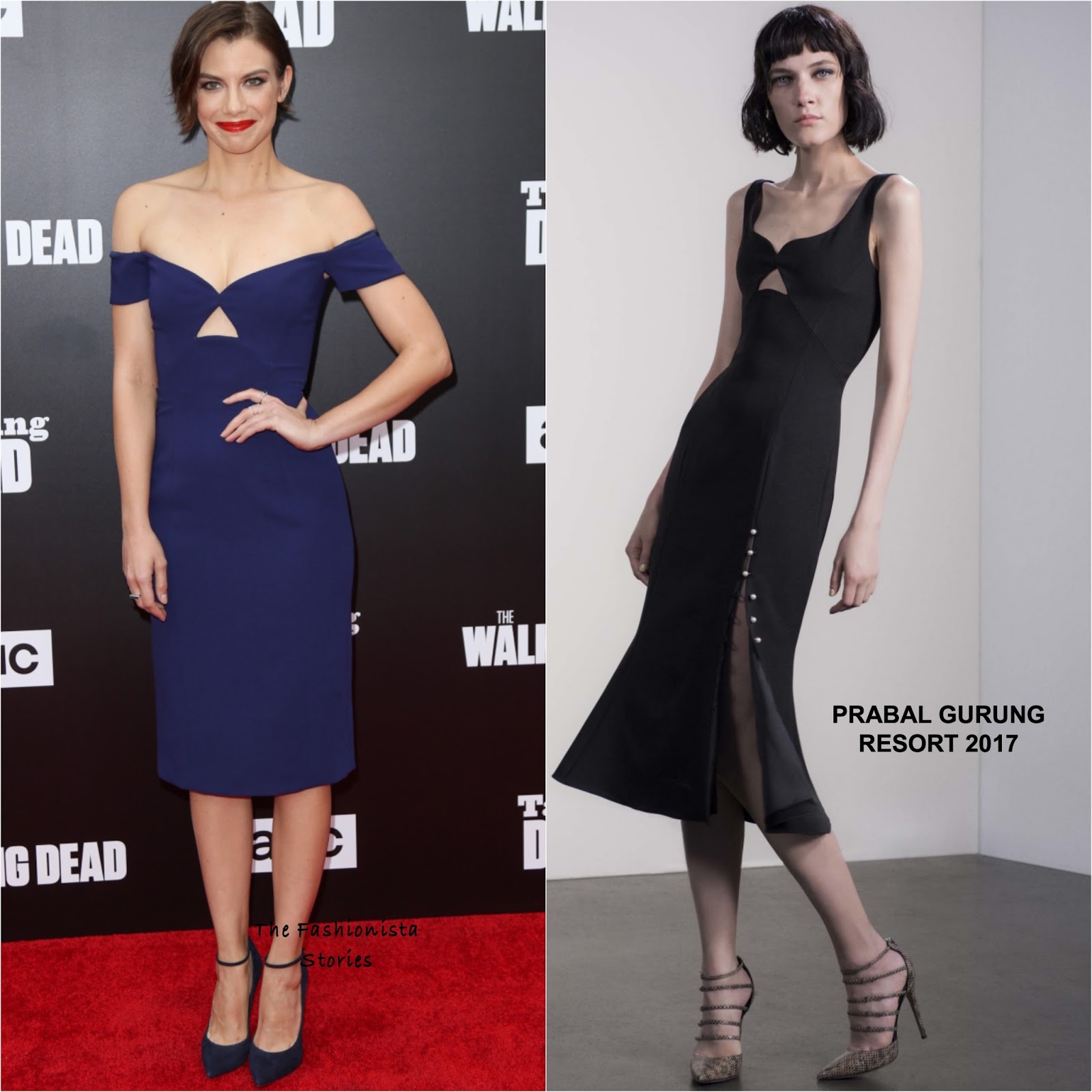 Lauren Cohan in Prabal Gurung at the 'Talking Dead Live' Panel