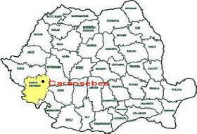 Harta orasului Caransebes