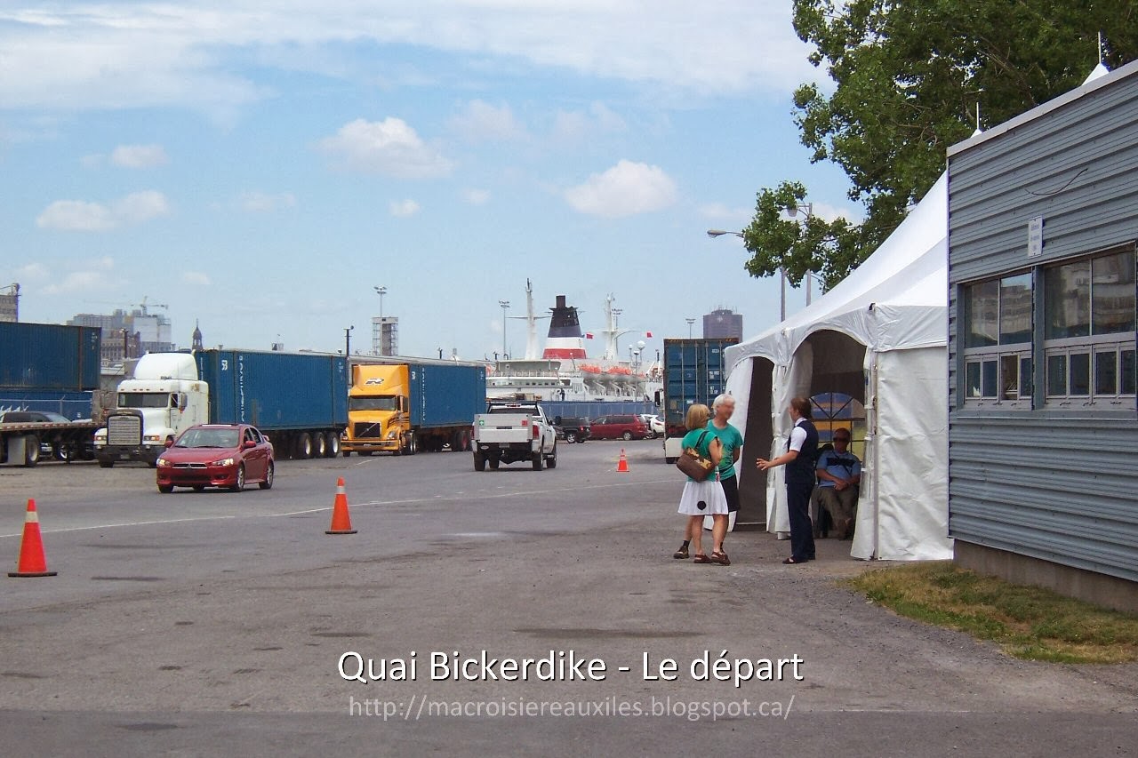 MA CROISIÈRE AUX ILES DE LA MADELEINE: Quai Bickerdike - Le départ