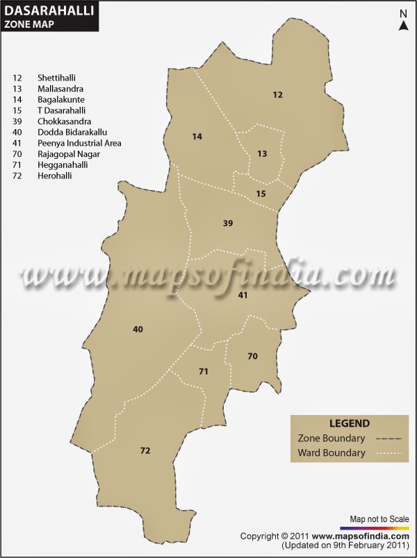 BBMP - 2015 : Bangalore Zones