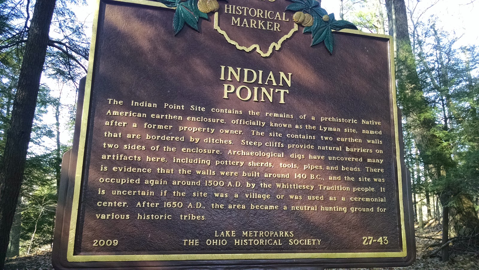 A View from the North Coast: Indian Point Park--in Leroy Township, Ohio