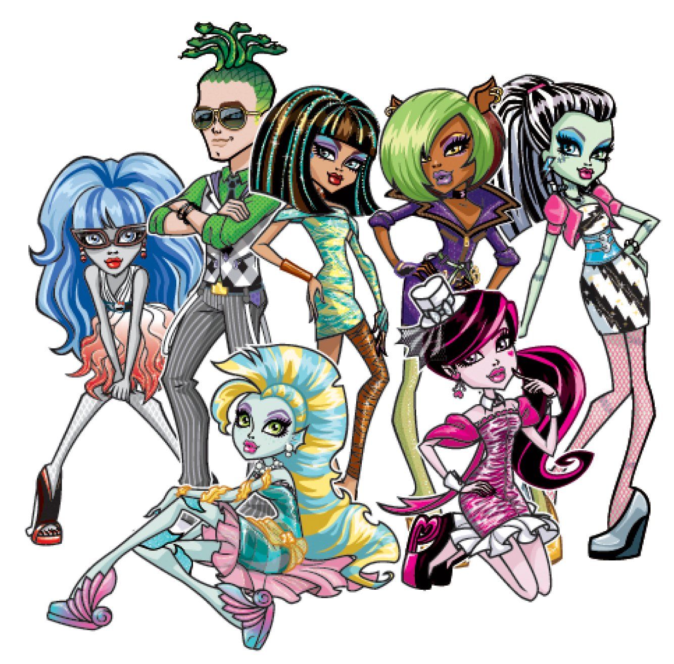 Dibujos para colorear de todas las monster high en bebés - Imagui