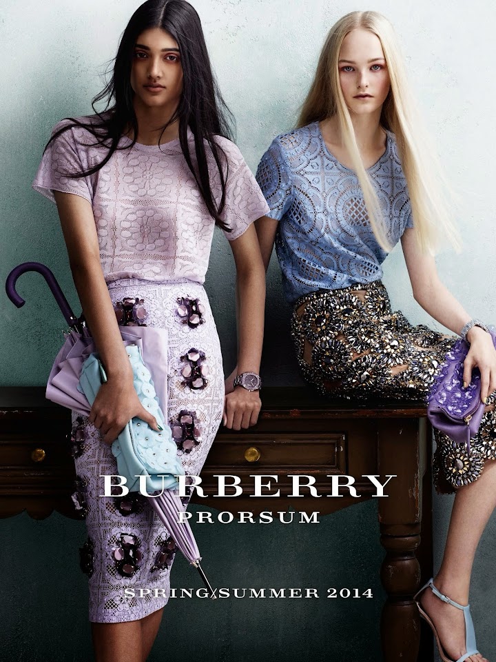 ASIAN MODELS BLOG: AD CAMPAIGN: Neelam Gill for Burberry, Sping/Summer 2014