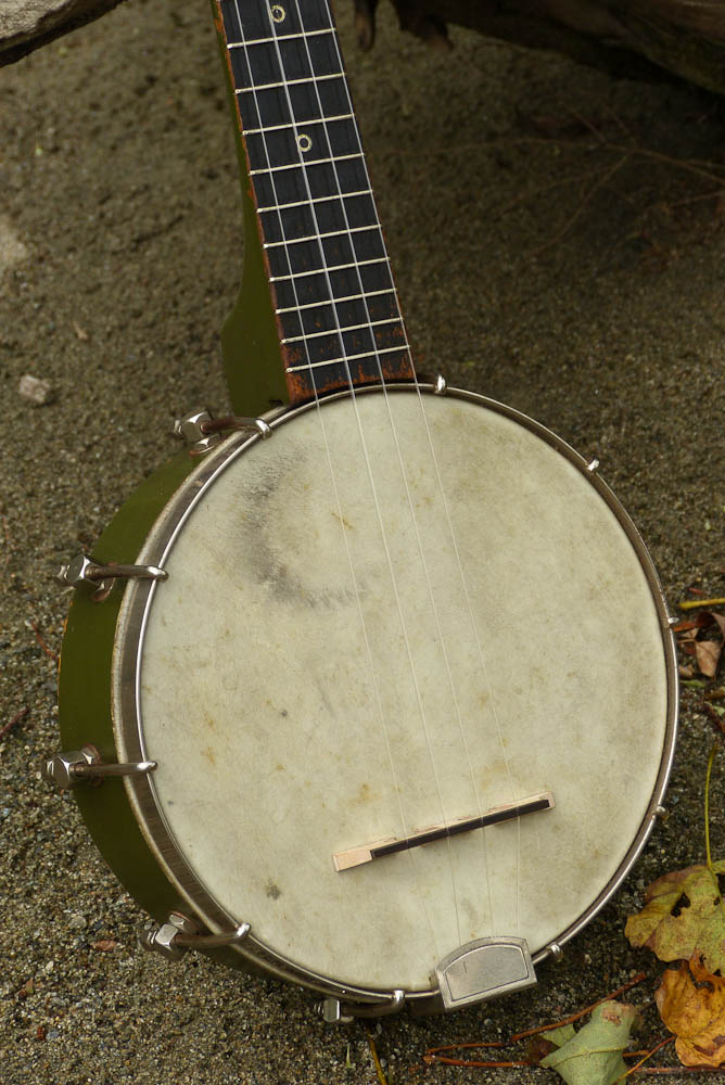 c.1930 Regal-made "Army Green" Banjo Ukulele