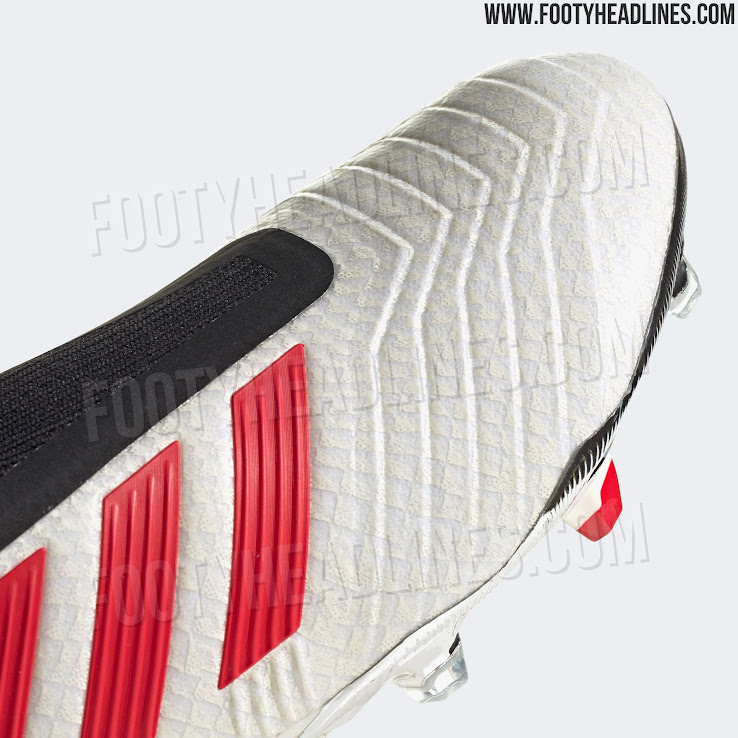 White / Red / Black Adidas Predator 19+ Paul Pogba Season 5 Boots ...