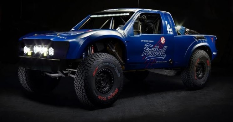 Dodgers Blue Heaven: Check Out this Dodgers Themed Trophy Truck