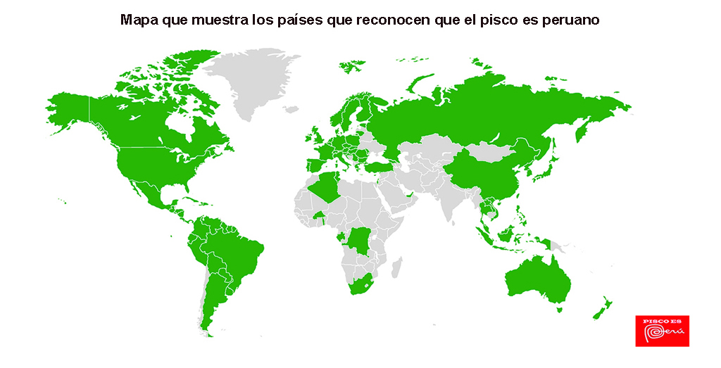 PERUANIDAD: Mapa Mundial del Pisco