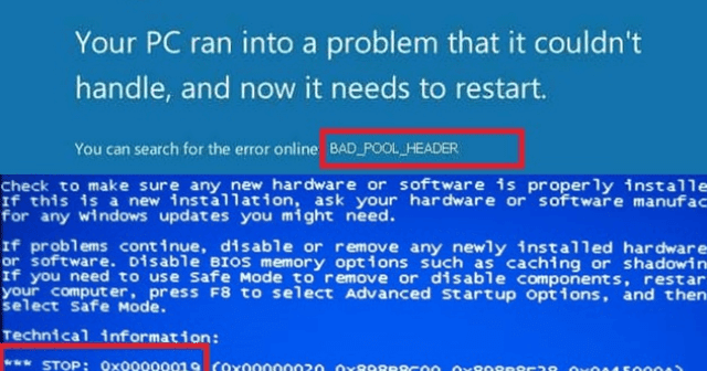 حل مشاكل الشاشة الزرقاء فى الويندوز ( 3 ) : خطأ BAD POOL HEADER BSOD ...